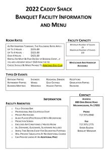 Caddy Shack Restaurant | Menus